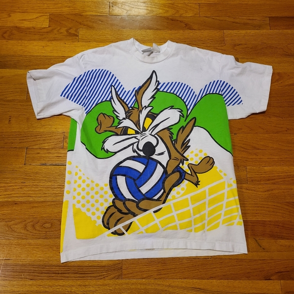 acme clothing | Shirts | Vtg 9s Acme Clothing Wile E Coyote Volleyball ...